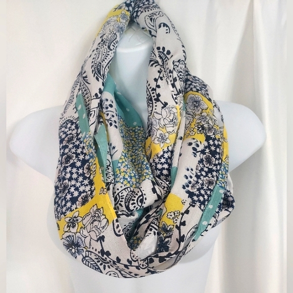 LOFT | Accessories | Loft Multi Print Infinity Scarf | Poshmark
